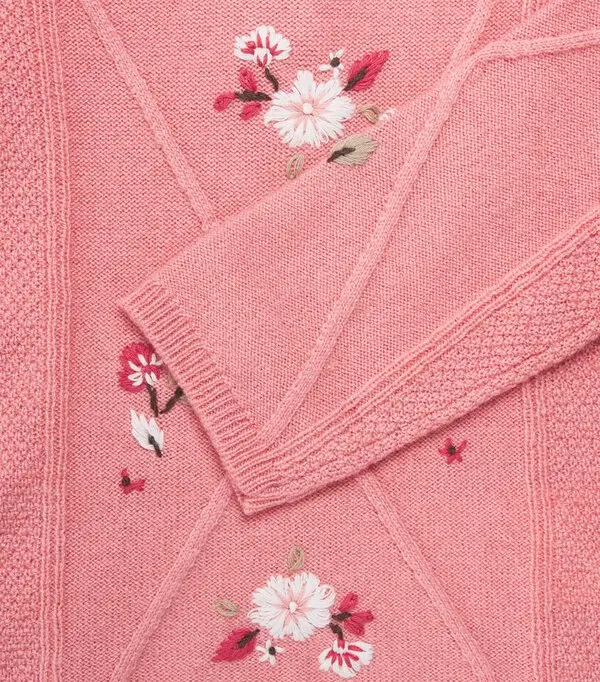 TARTINE ET CHOCOLAT Floral-embroidered Sweater