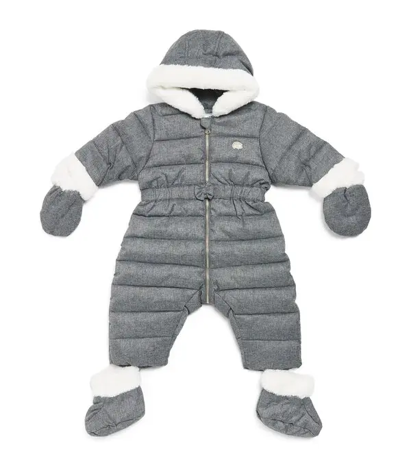 TARTINE ET CHOCOLAT Faux Fur-trim Quilted Snowsuit
