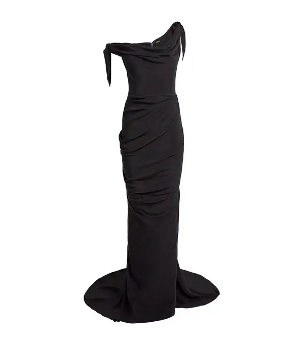 Cult Gaia Silk Draped Nysa Gown