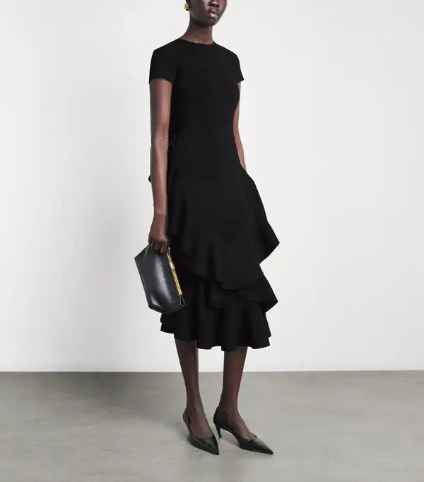 Jacquemus Knitted Ruffle Poisson Dress
