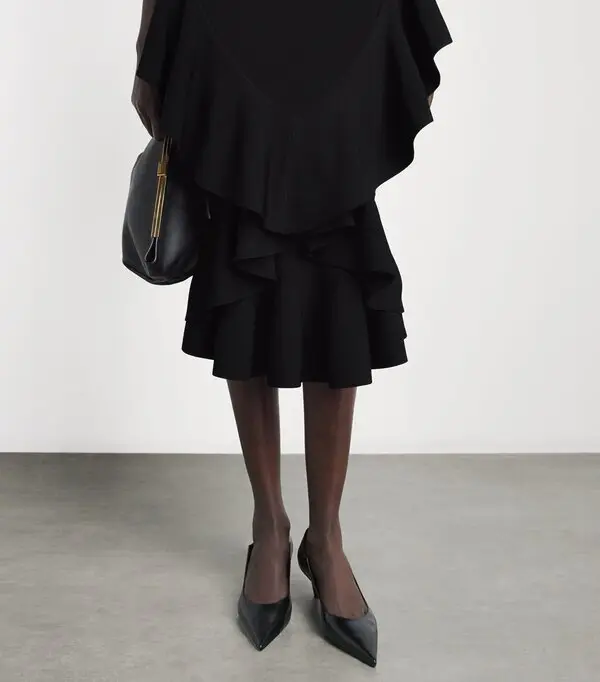 Jacquemus Knitted Ruffle Poisson Dress