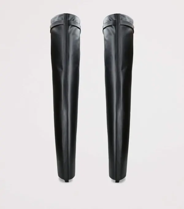Givenchy Leather Shark Pinch Over-the-knee Boots 90