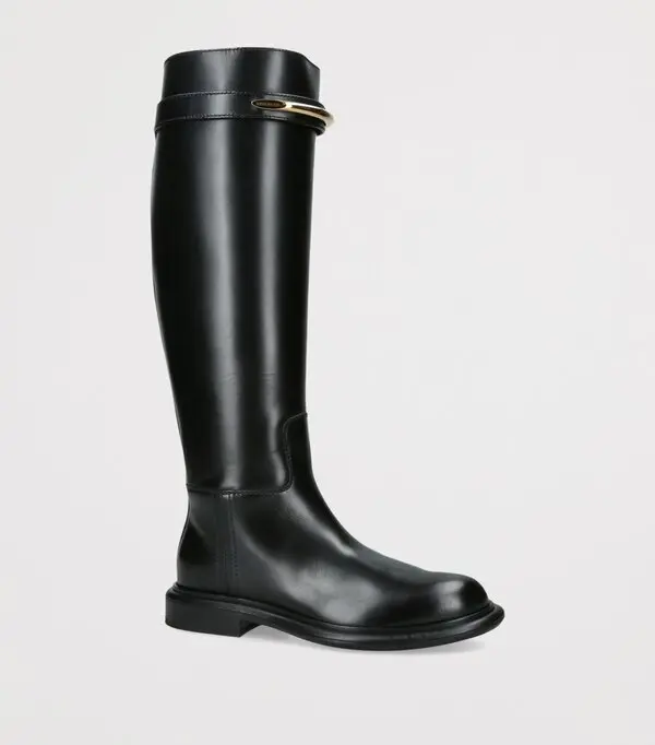 Givenchy Leather Pinch Riding Boots