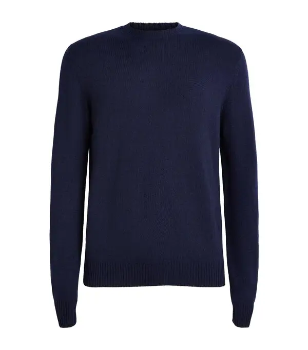 Corneliani Virgin Wool-blend Crew-neck Sweater