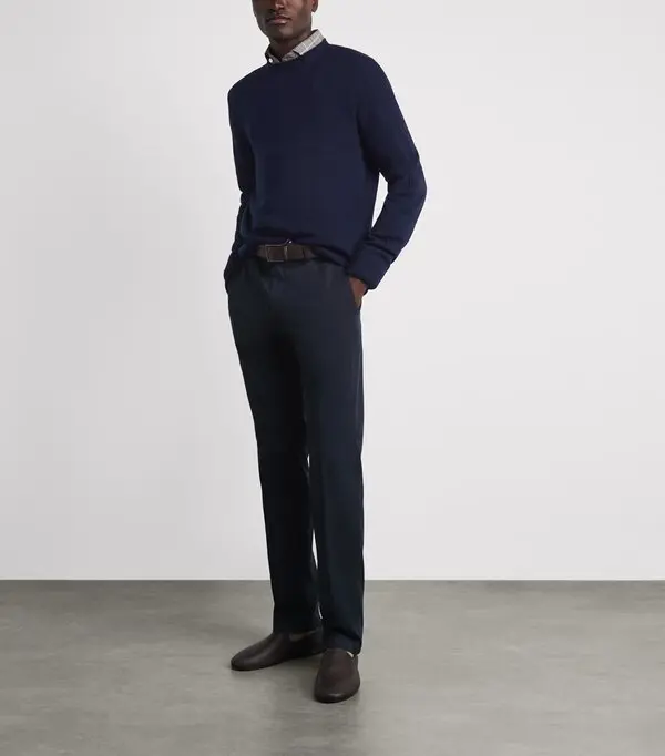 Corneliani Virgin Wool-blend Crew-neck Sweater