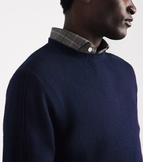 Corneliani Virgin Wool-blend Crew-neck Sweater