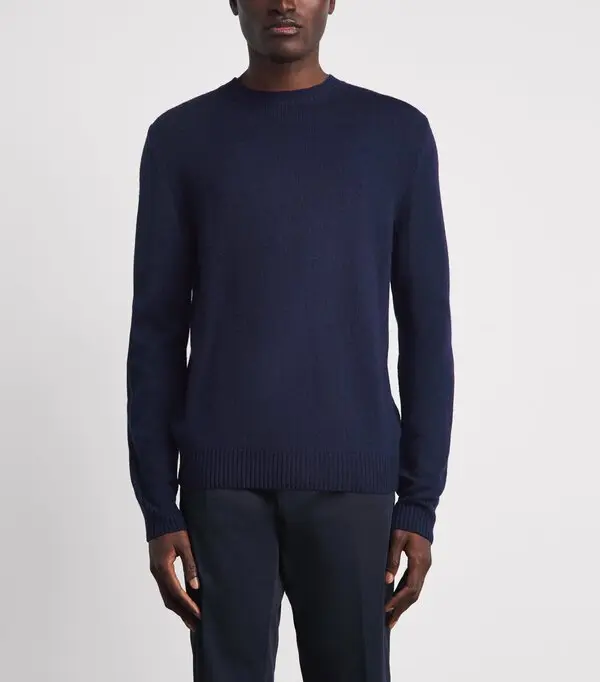 Corneliani Virgin Wool-blend Crew-neck Sweater