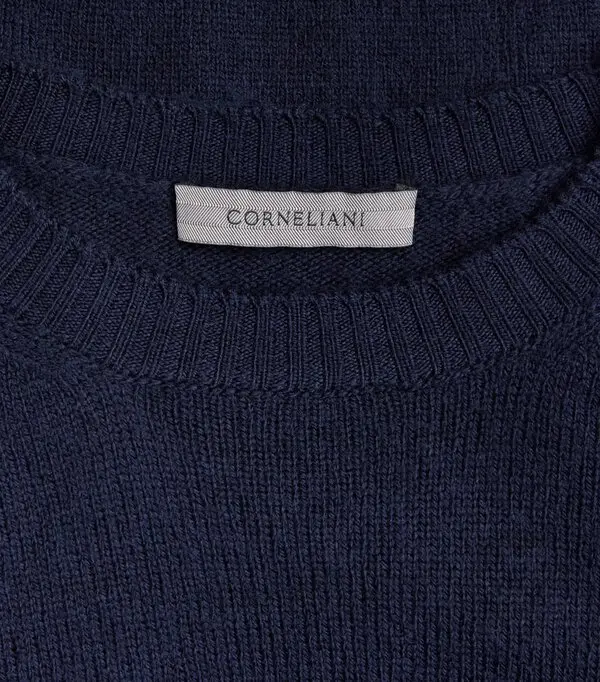 Corneliani Virgin Wool-blend Crew-neck Sweater