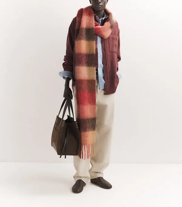 Johnstons Of Elgin Wool-cashmere Herringbone Atholl Overshirt