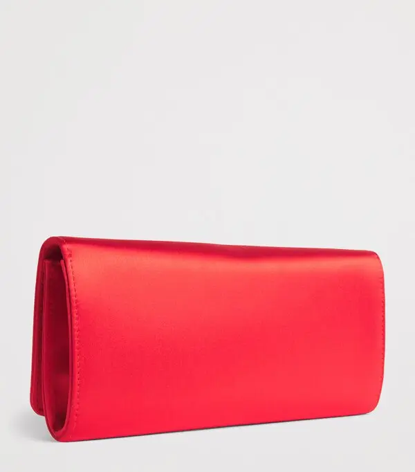 Carolina Herrera Satin Margaret Clutch Bag