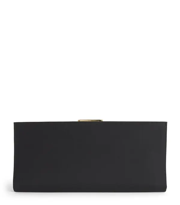 Carolina Herrera Silk Faille Pats Clutch Bag