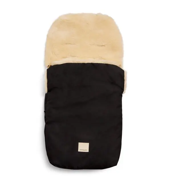 BINIBAMBA Sheepskin Footmuff - Black