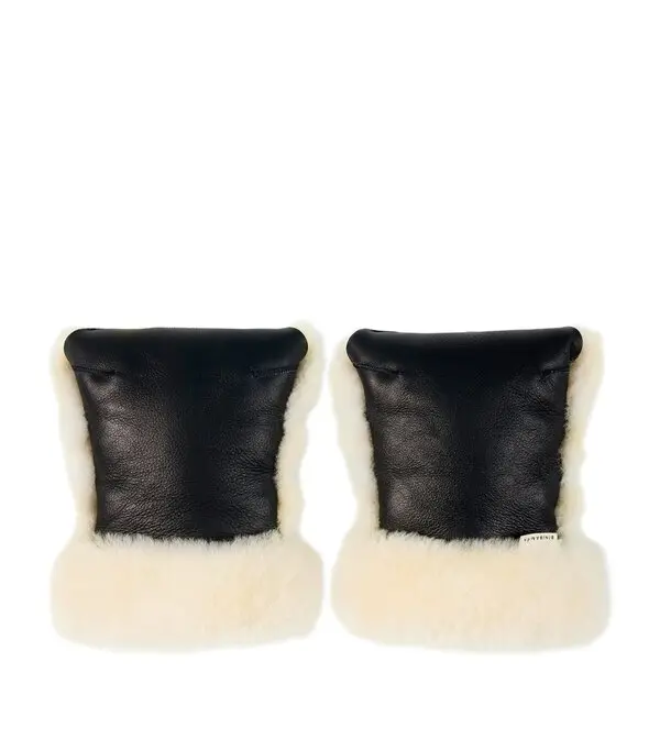 BINIBAMBA Sheepskin Buggy Mittens - Black