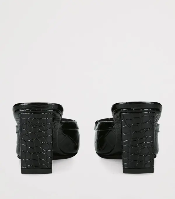 ROGER VIVIER Croc-embossed Leather Belle Mules 60