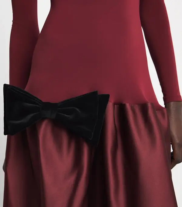 Khaite Velvet Enid Bow Brooch