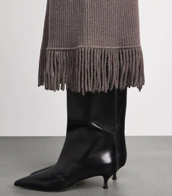 Simkhai Wool-cashmere Cape Jordan Midi Dress