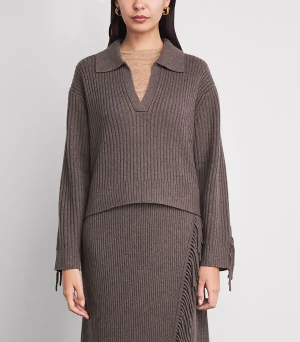 Simkhai Wool-cashmere Fringe Natalia Sweater