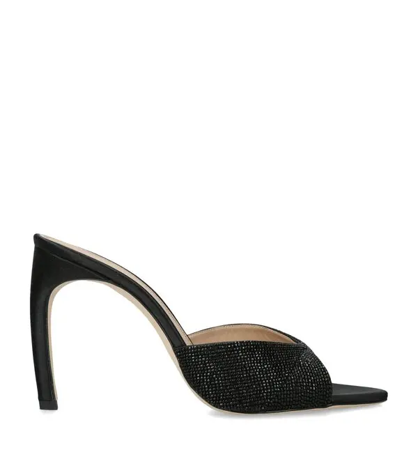Victoria Beckham Beaded Harlow Heeled Mules 100