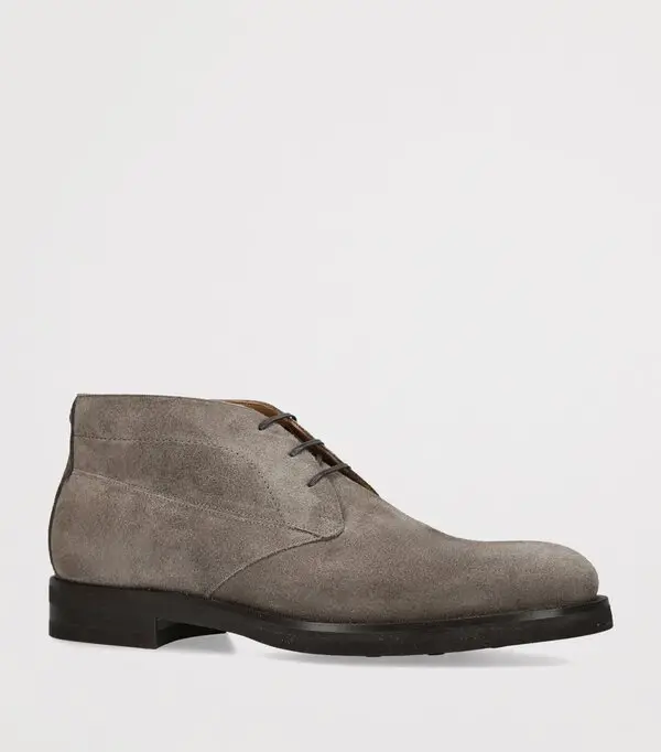 FERRAGAMO Suede Settimo Ankle Boots