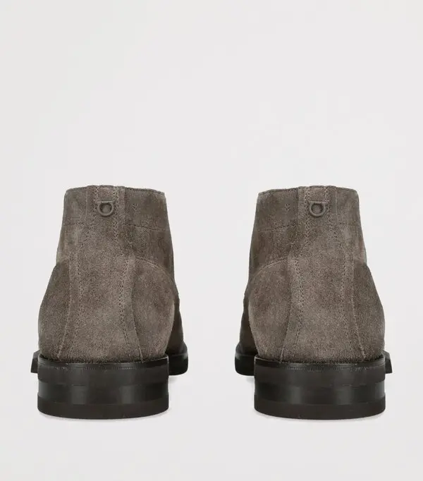 FERRAGAMO Suede Settimo Ankle Boots