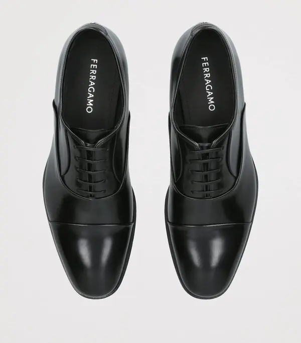 FERRAGAMO Leather Toronto Derby Shoes