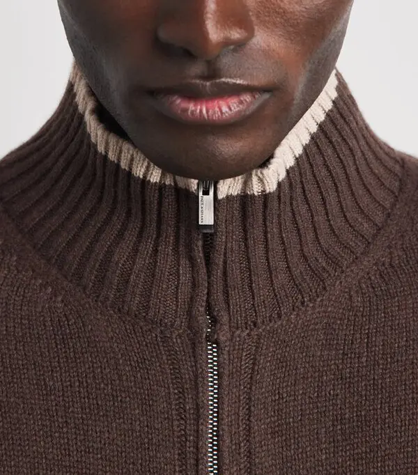Paul & Shark Cashmere High-neck Cardigan