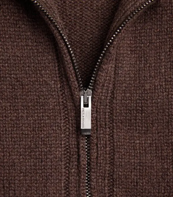 Paul & Shark Cashmere High-neck Cardigan
