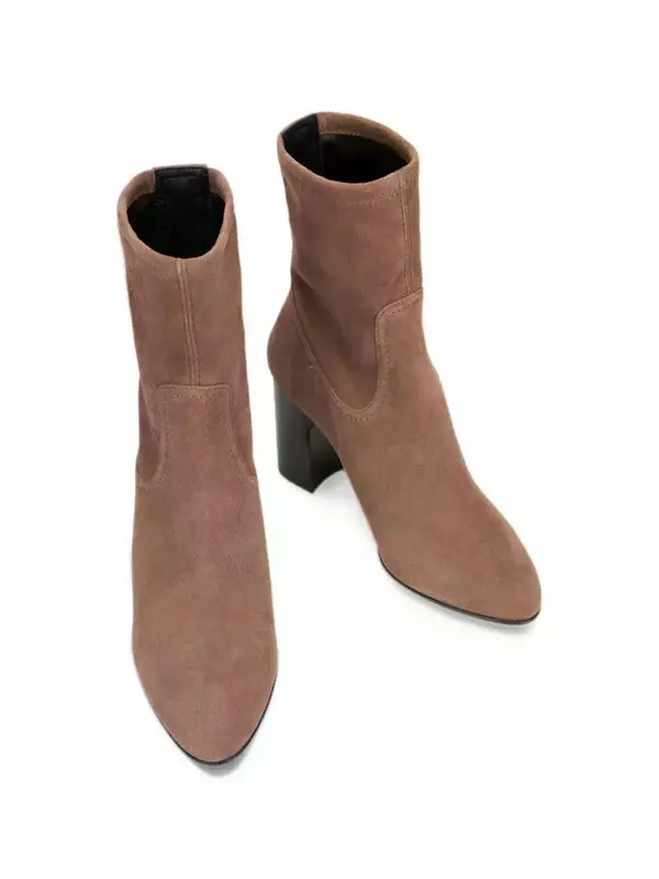 STUART WEITZMAN Mulberry Stretch Suede Boots
