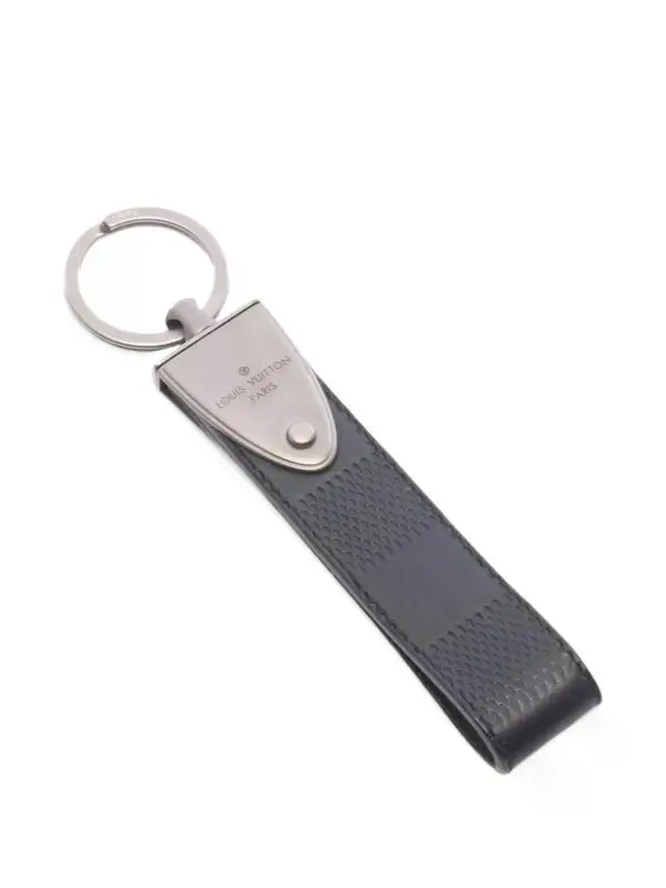 LOUIS VUITTON 2012 Damier Infini Key Ring - Black