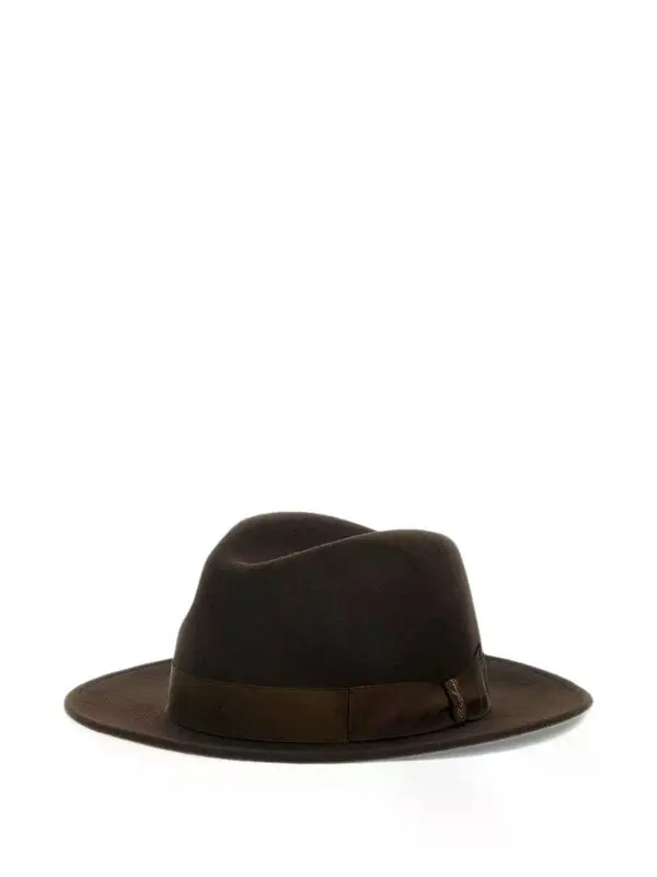 Borsalino Macho Ribbed-band Wool-felt Hat