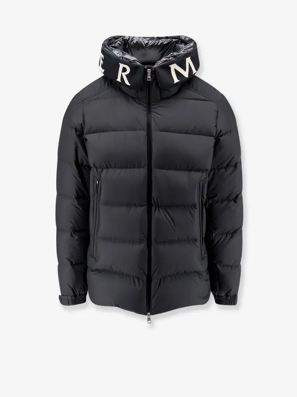 Moncler Orvelle Nylon Down Jacket With Rubberized Logo Detail - Multicolor