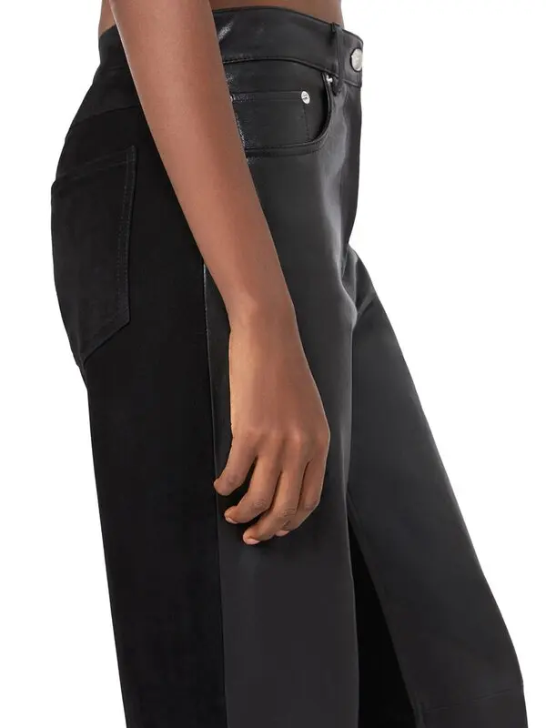 Sportmax 5-pocket Leather And Suede Trousers