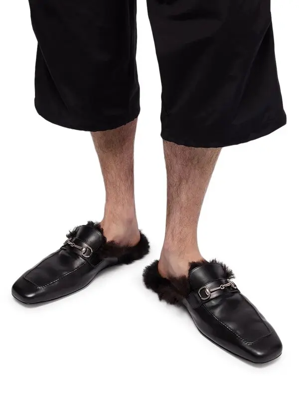 Gucci Horsebit Slippers - Black
