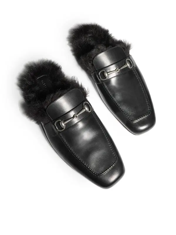 Gucci Horsebit Slippers - Black