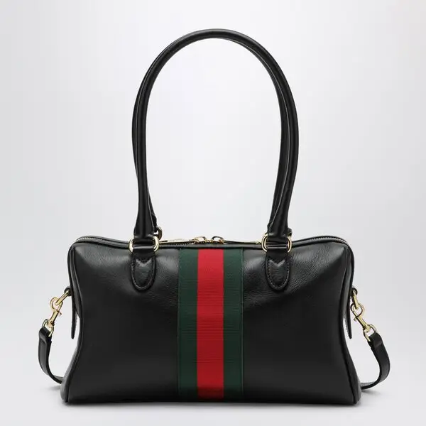 Gucci Medium Borsetto Leather Boston Bag