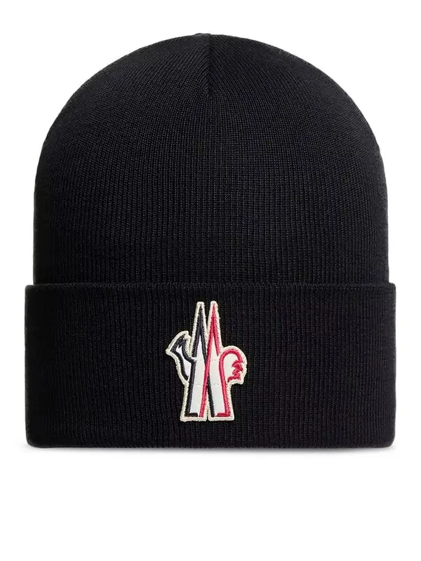 Moncler Logo-embroidered Wool Beanie