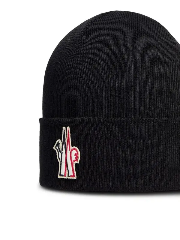 Moncler Logo-embroidered Wool Beanie
