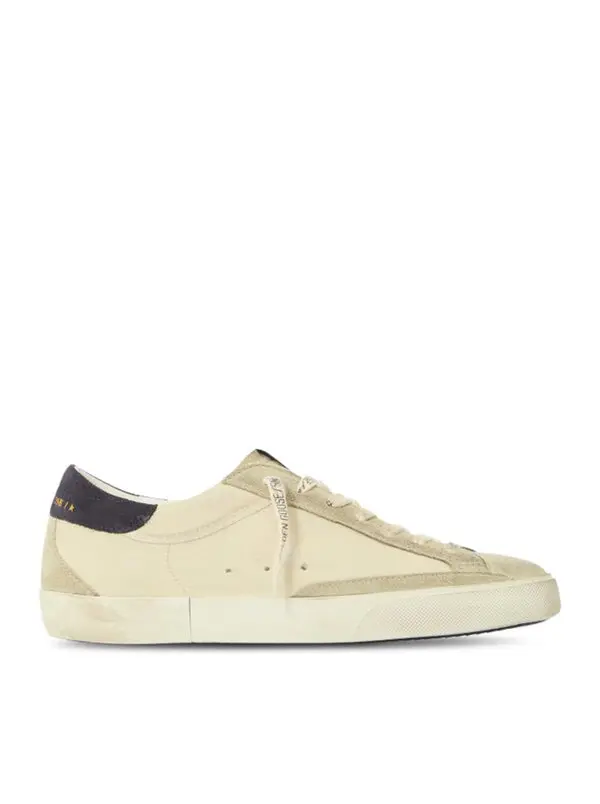 GOLDEN GOOSE Super-star Leather Sneakers With Suede Inserts