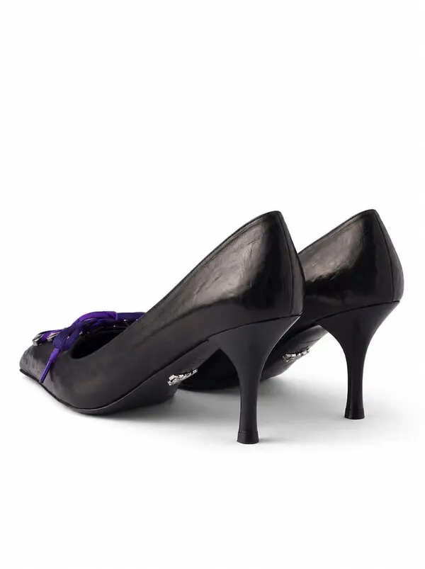 Prada Décolleté In Antique Effect Leather