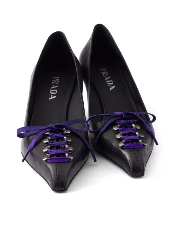 Prada Décolleté In Antique Effect Leather