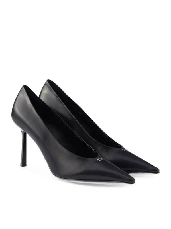 Prada Pointed Pump In Smooth Leather