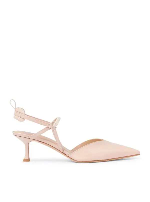 Fendi Very Colibrì Slingback With Medium Heel In Patent Leather