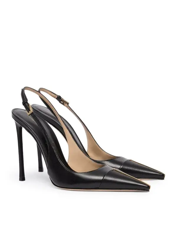 TOM FORD Slingback Thea In Polished Leather