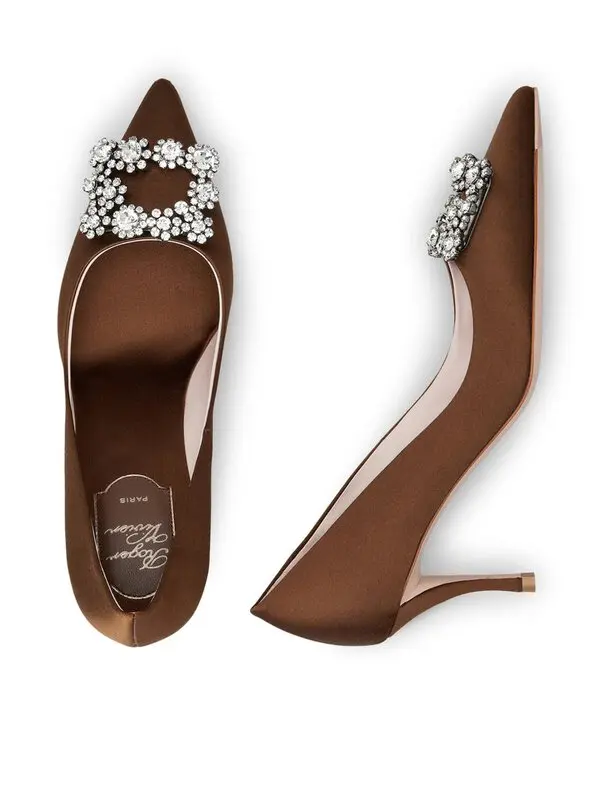 ROGER VIVIER Efflorescence Pumps In Satin