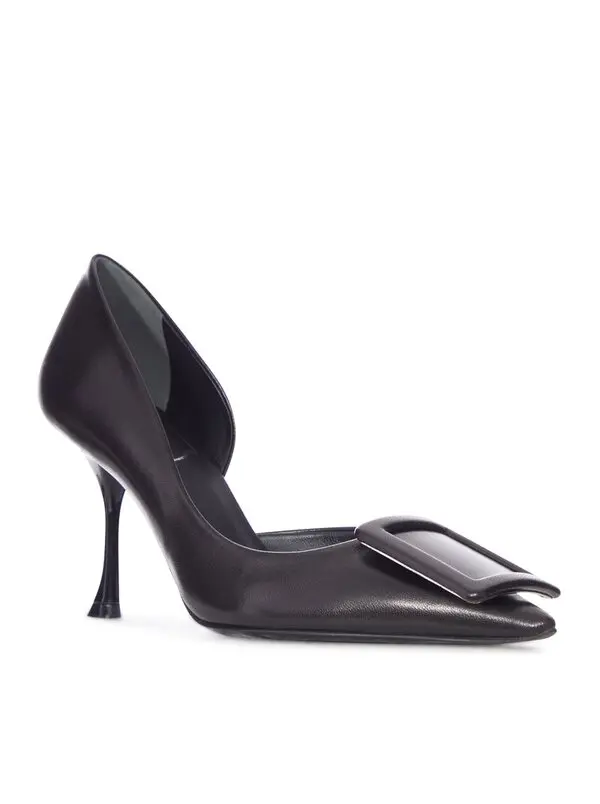ROGER VIVIER Leather Décolleté With Tone-on-tone Buckle