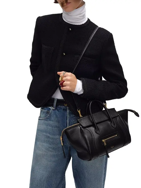 Celine Small Lambskin Luggage Bag