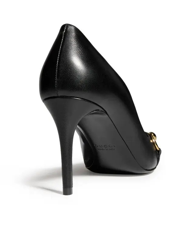 Gucci Leather Pumps With Horsebit Detail