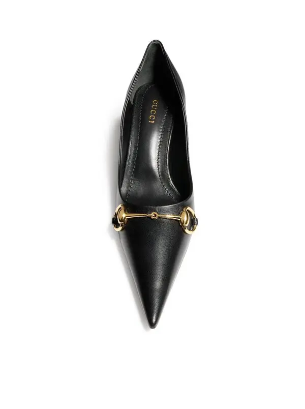 Gucci Leather Pumps With Horsebit Detail