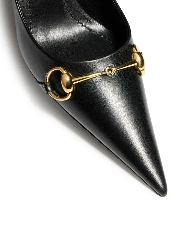 Gucci Leather Pumps With Horsebit Detail
