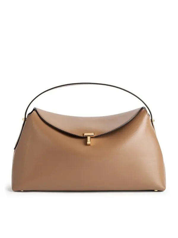 TOTEME T-lock Leather Handbag
